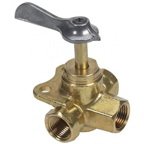 FUEL VALVE 3 WAY BRASS