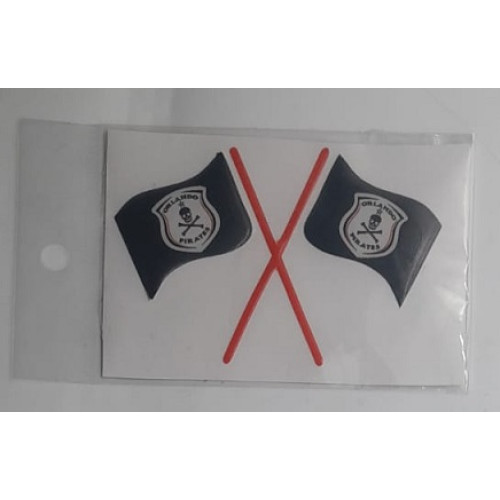 GEL BADGE-ORLANDO PIRATES FLAG
