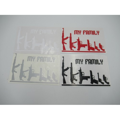VINYL STICKER-MY GUN FAMILY
